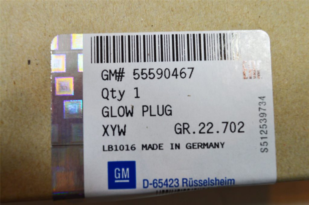 LSC 55590467 : GENUINE Vauxhall Glow Plug with Pressure Sensor - NEW ...