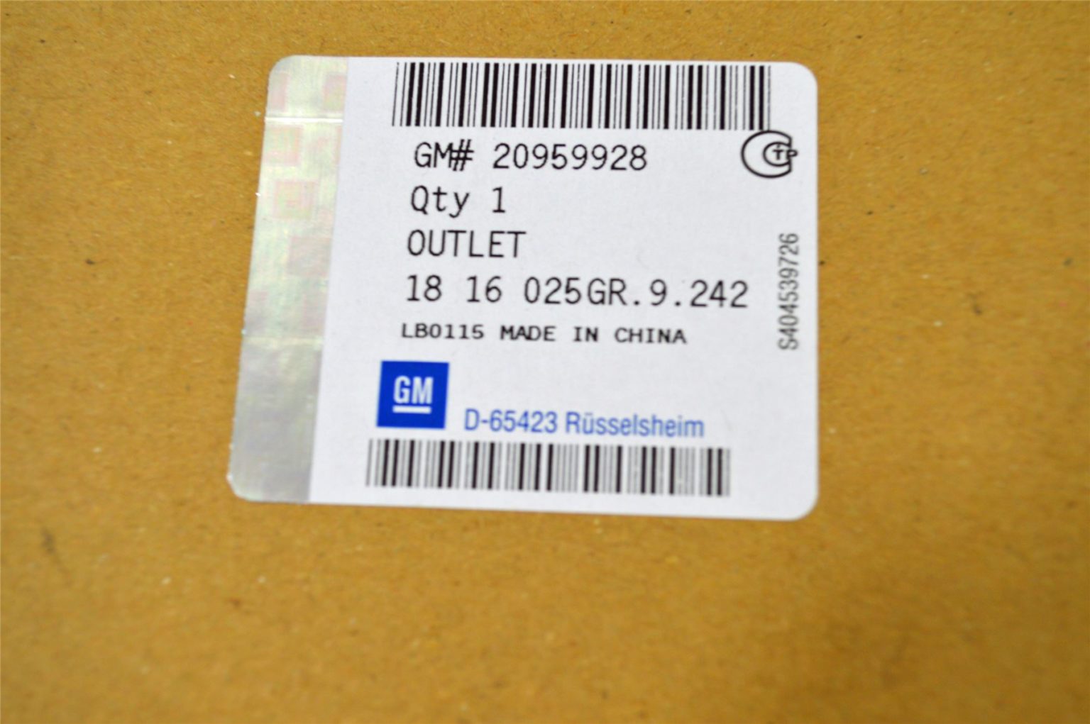 LSC 20959928 : GENUINE Interior Rear Centre Console Air Vent Nozzle ...