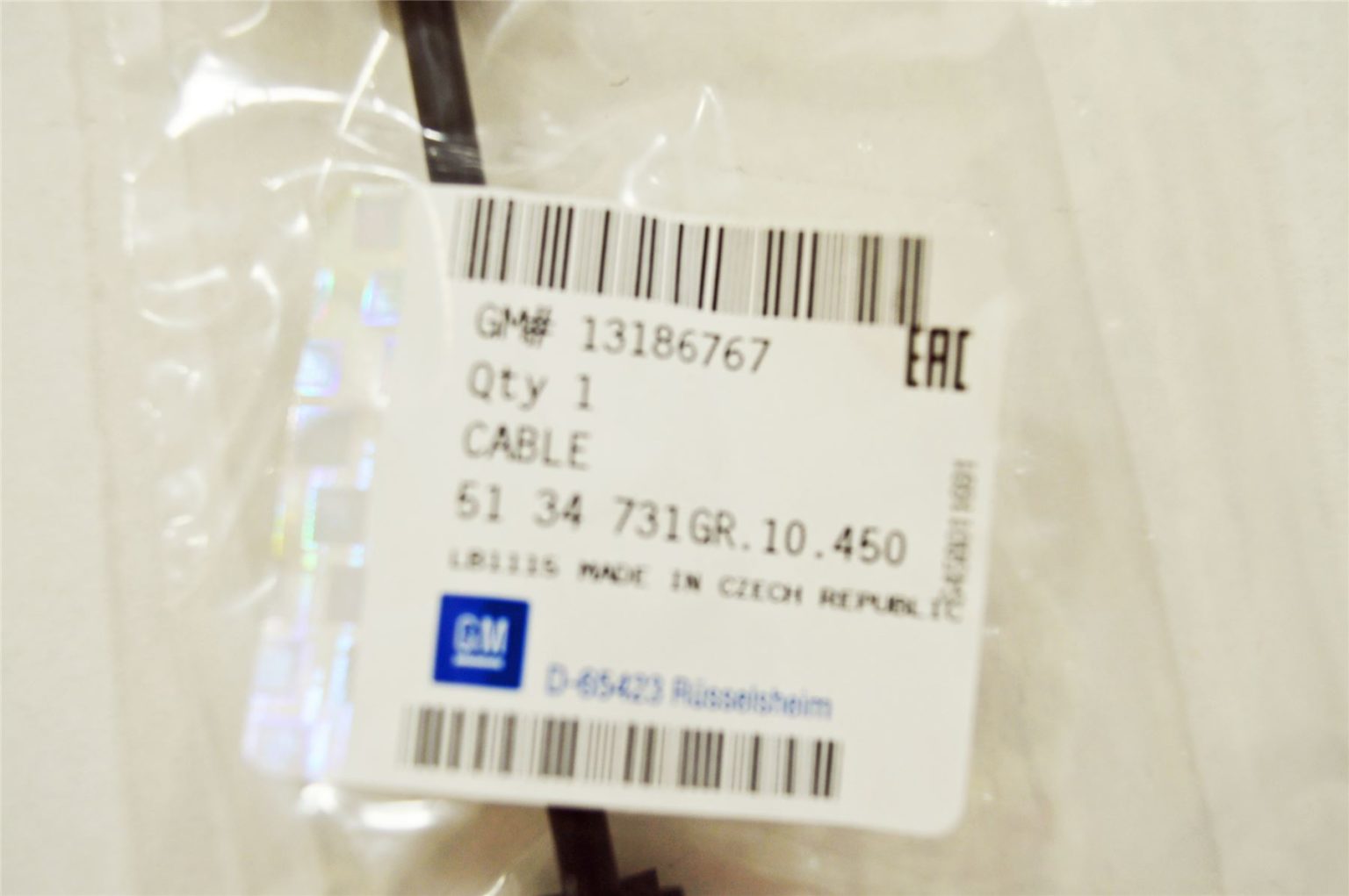 LSC 13186767 : GENUINE Door Release Control Cable (Interior Handle) for ...