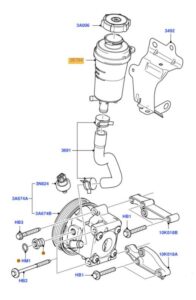 LSC 1420238 : Genuine Ford Power Steering Tank & Cap - NEW - Leader ...