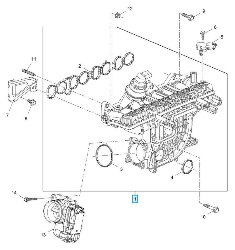 LSC 25193560 : GENUINE Diesel Inlet Manifold & Gasket - NEW - Leader ...
