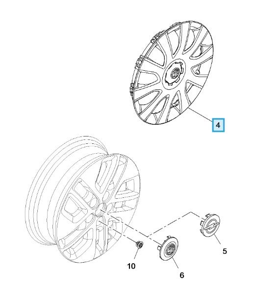 LSC 93866649 : GENUINE 16" Wheel Cover / Trim - NEW - Leader Specialist ...
