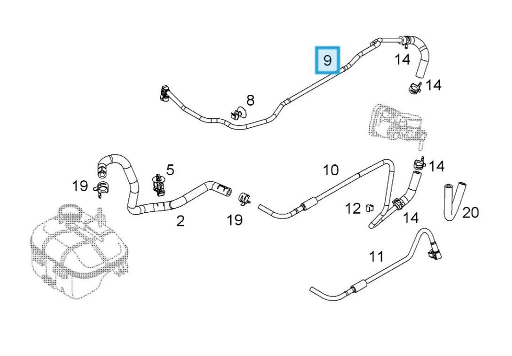 55354563 : GENUINE Throttle Body Water Inlet Hose Pipe - NEW - Leader ...